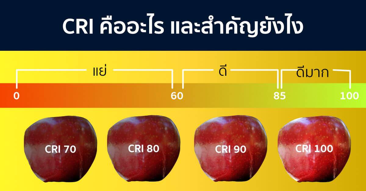 Color rendering index-CRI ของแสงคืออะไร สำคัญอย่างไร - Gismo
